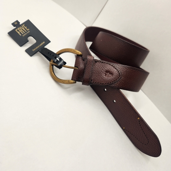 Frye | Accessories | Frye Belt Mens M Brown Leather Western Heavy Duty ...
